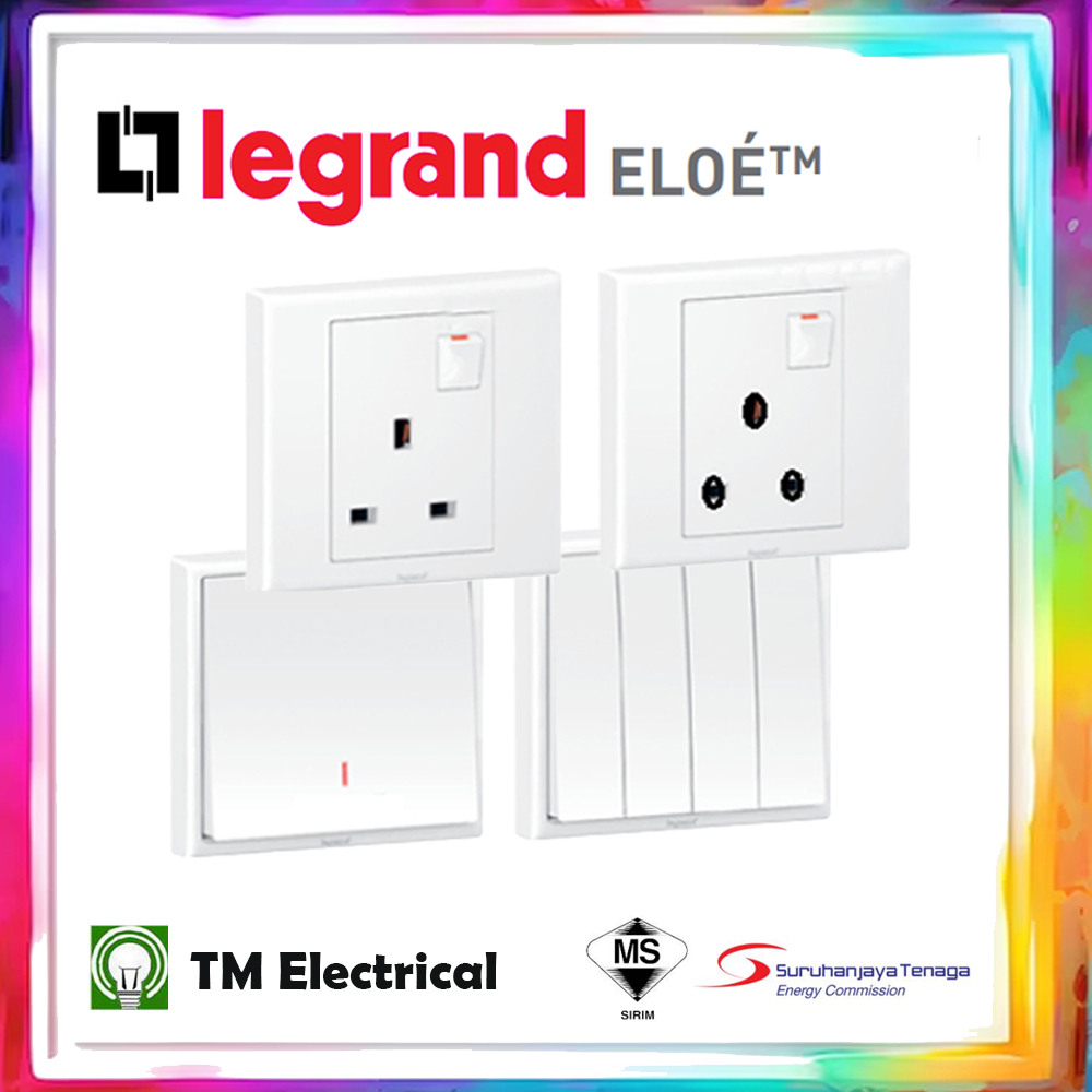 LEGRAND Eloe Series Switch & Socket Outlet / Suis Soket | Shopee Malaysia