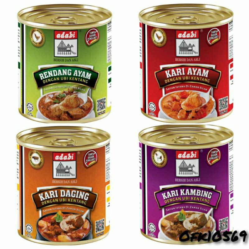 ADABI Dalam Tin 罐装料理 280GM (Various Types) | Shopee Malaysia