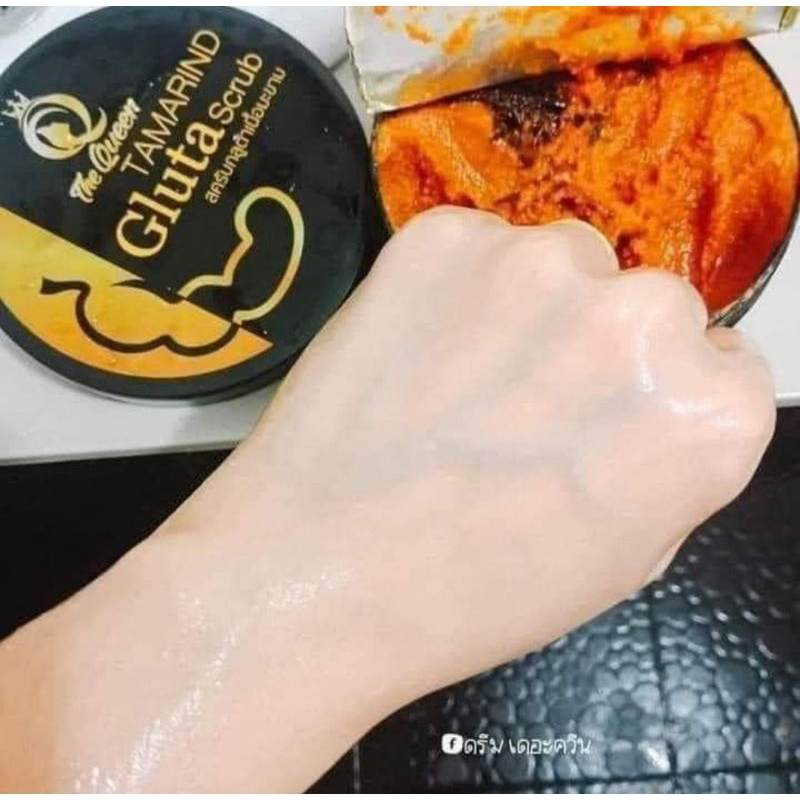 The Queen Tamarind Gluta Scrub 350g Body Whitening & Moisturizing Buang ...