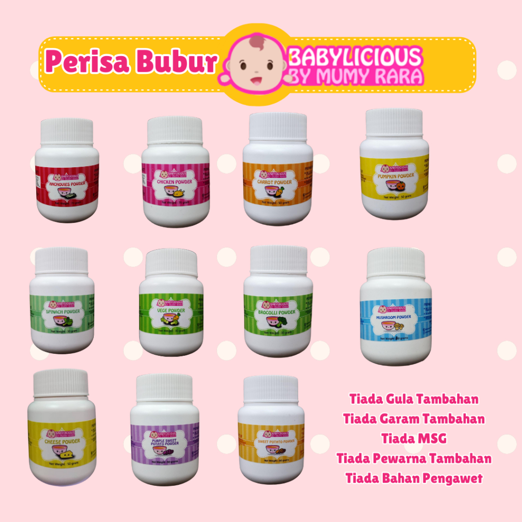 Perisa Bubur Baby, Makanan Bayi - Hanya Tambahkan Dalam Bubur kosong ...