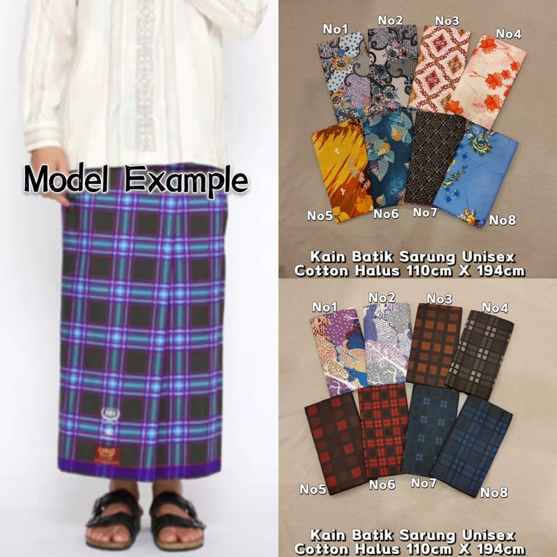 Kain batik sarong unisex | Shopee Malaysia