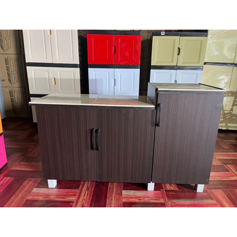 【Siap Pasang】Almari Dapur Gas/Almari Dapur Bertutup/Almari Dapur Rendah ...