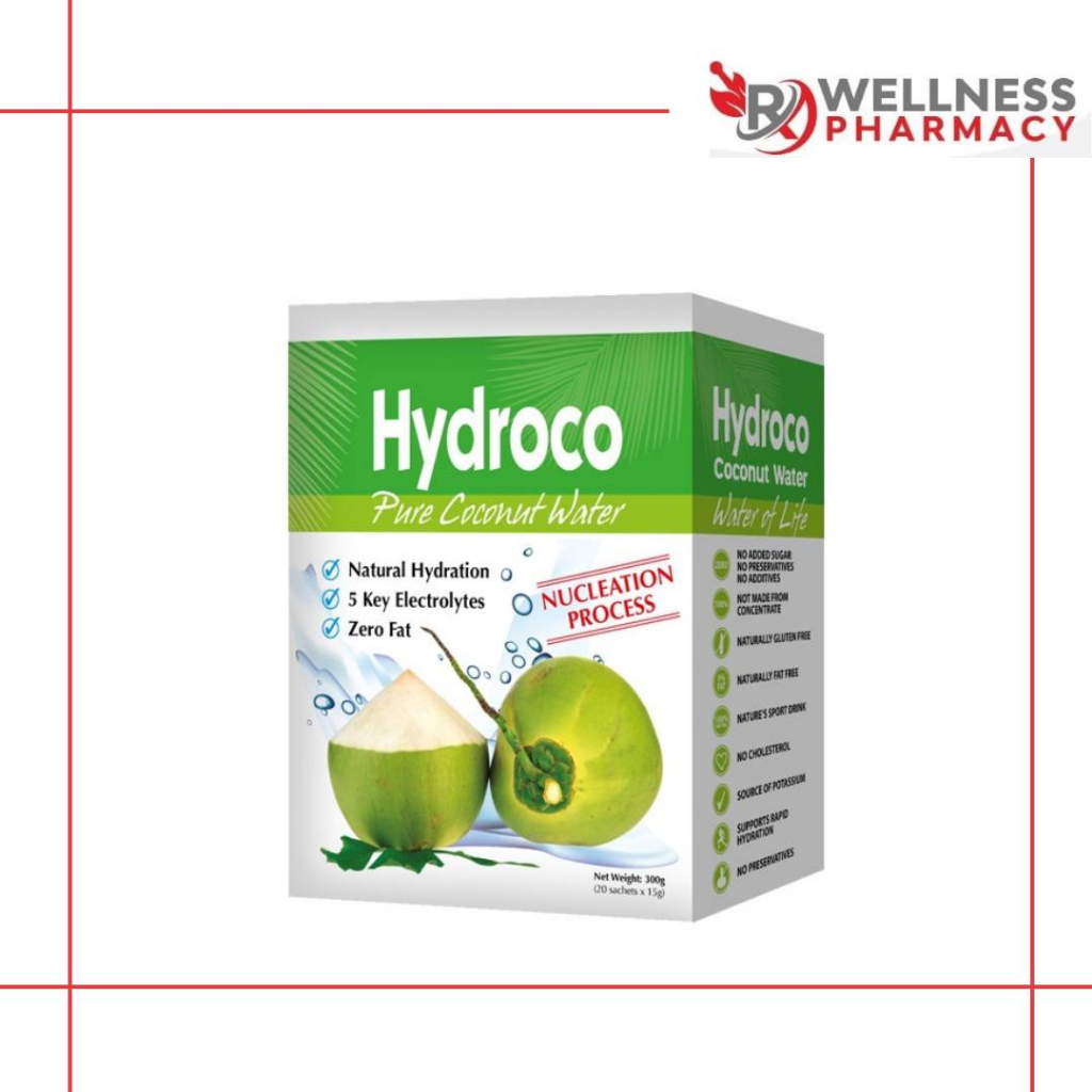 HYDROCO PURE COCONUT WATER NUCLEATION PROCESS 20'S (BOX) | Shopee Malaysia