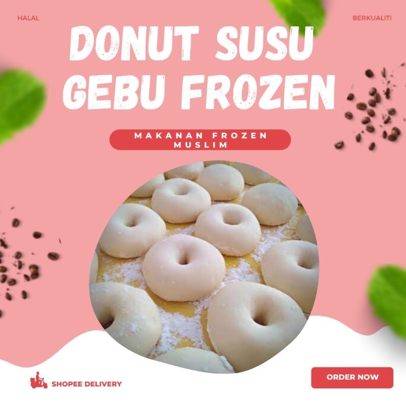 BUATAN MUSLIM - DONUT SUSU GEBU FROZEN (8/pax) | Shopee Malaysia