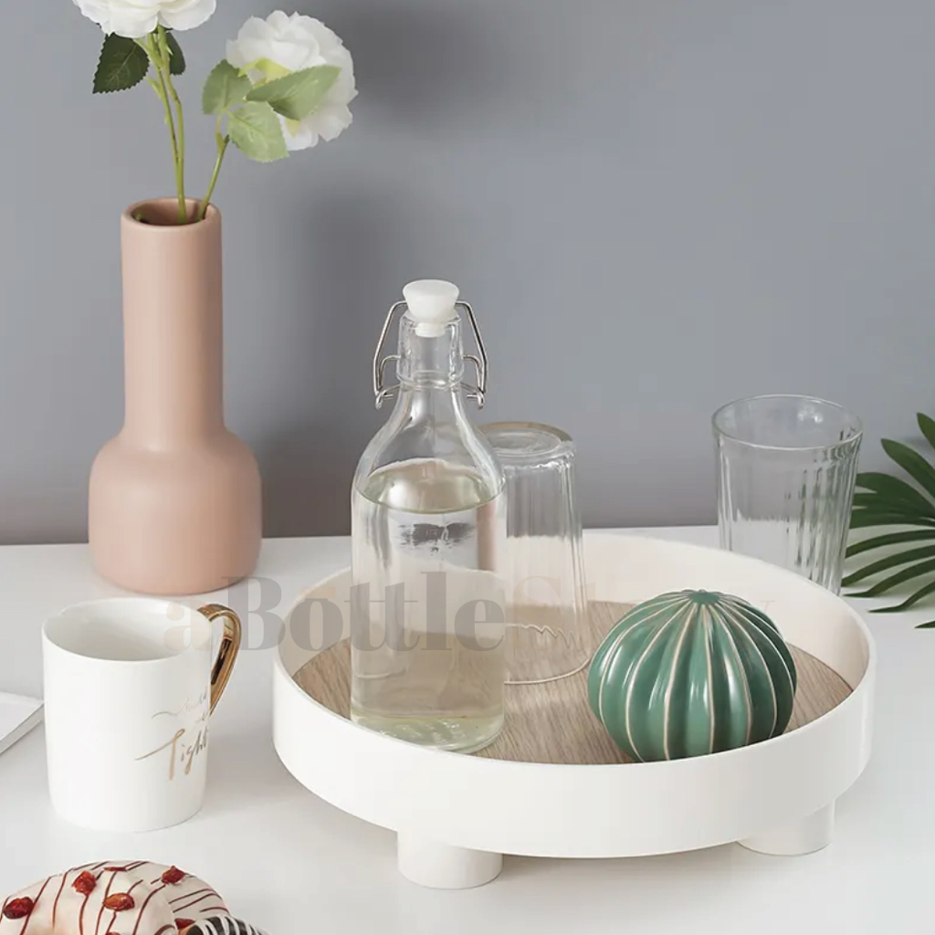 Swing Top Glass Water Bottle with Stopper (Serupa ikea KORKEN design ...
