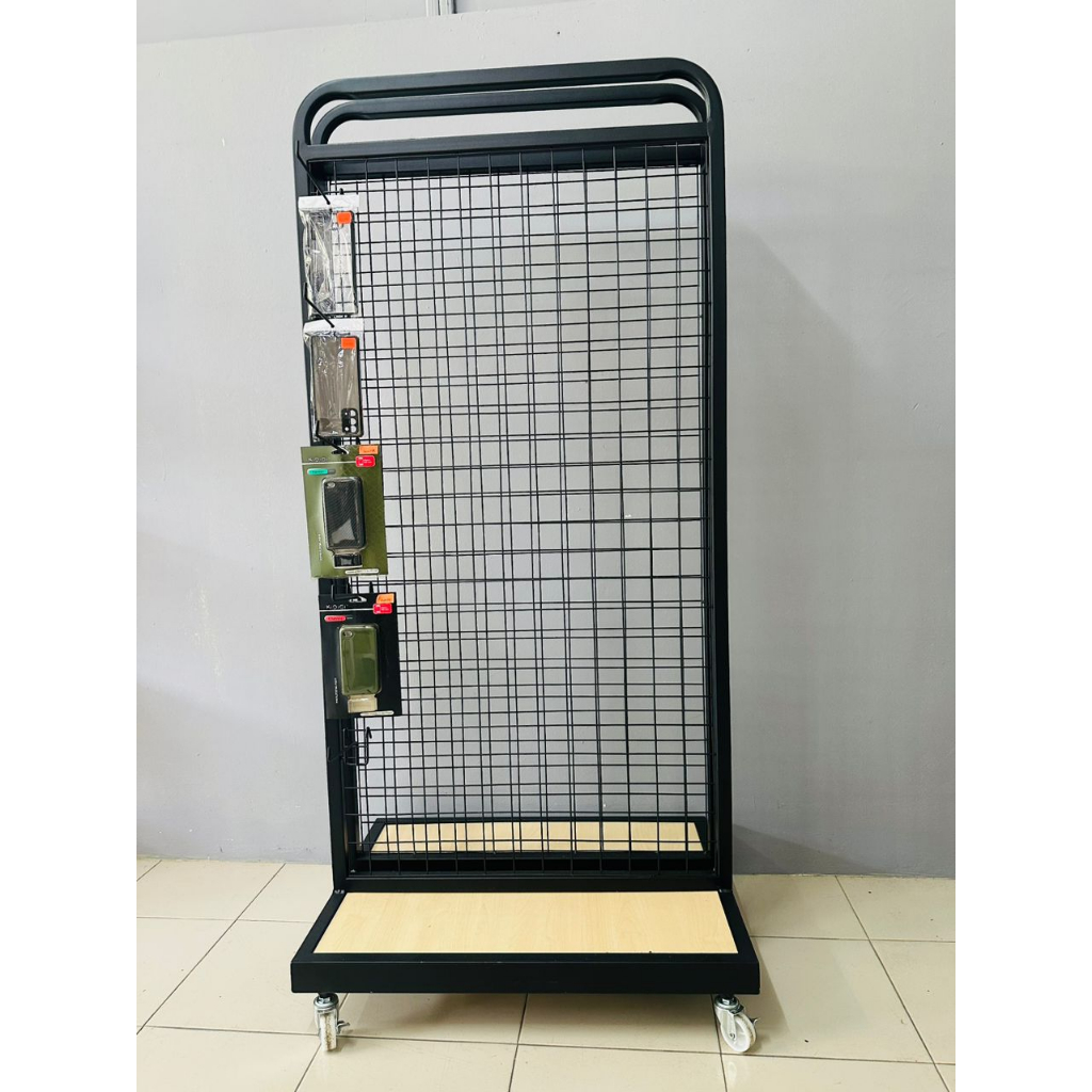 OPPA DOUBLE NETTING STAND W/ROLLER/ NETTING DISPLAY STAND W/ROLLER ...