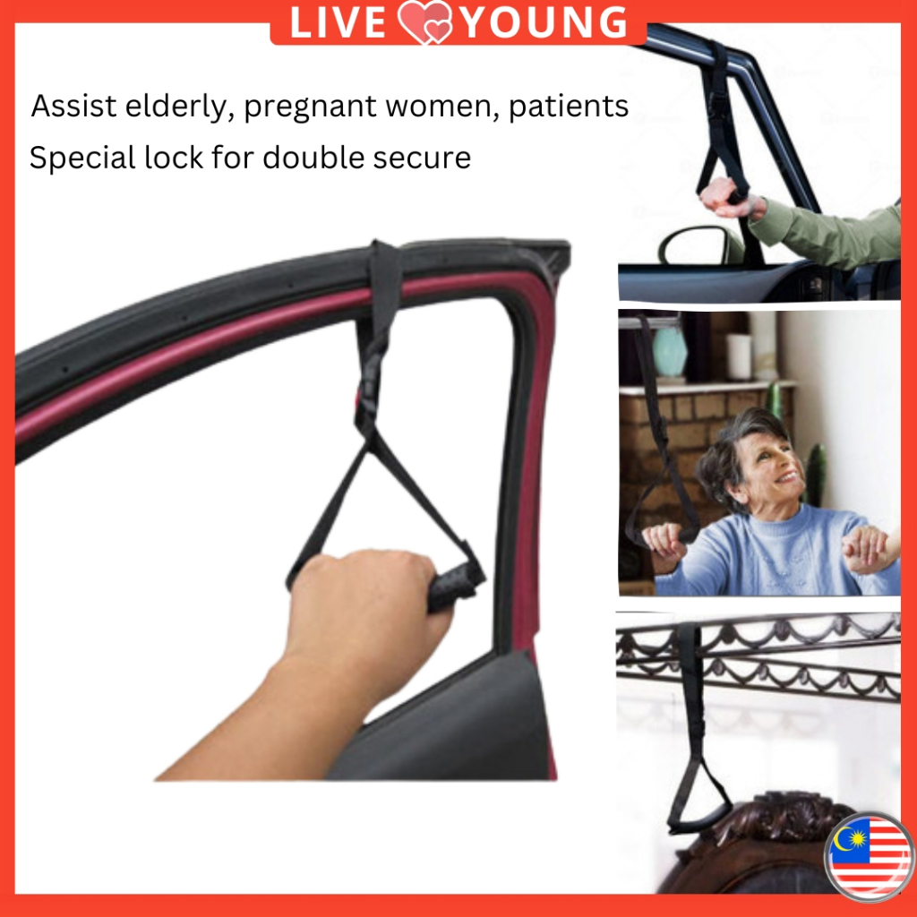 Standing Transfer Grab Handle Strap Disabled Car OKU Stroke Wheelchair ...