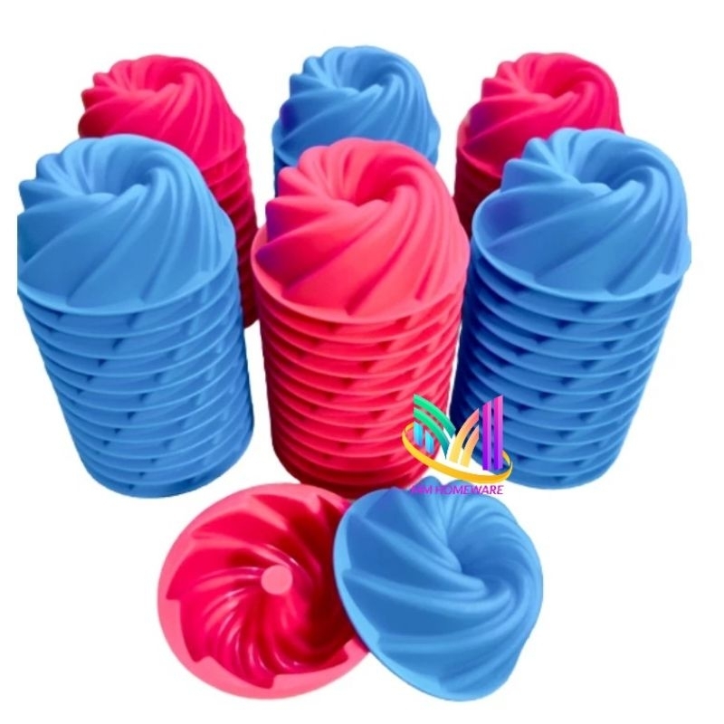 12pcs/Pack Acuan Kaswi Viral Acuan Twister Mould / Pudding Mould ...