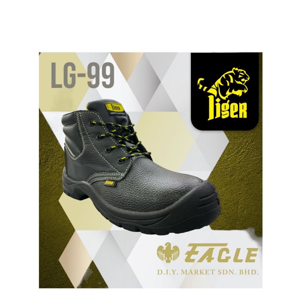 LG-99 Liger Working Safety Shoes UK size #3-#13 5.5 inchers | Shopee ...