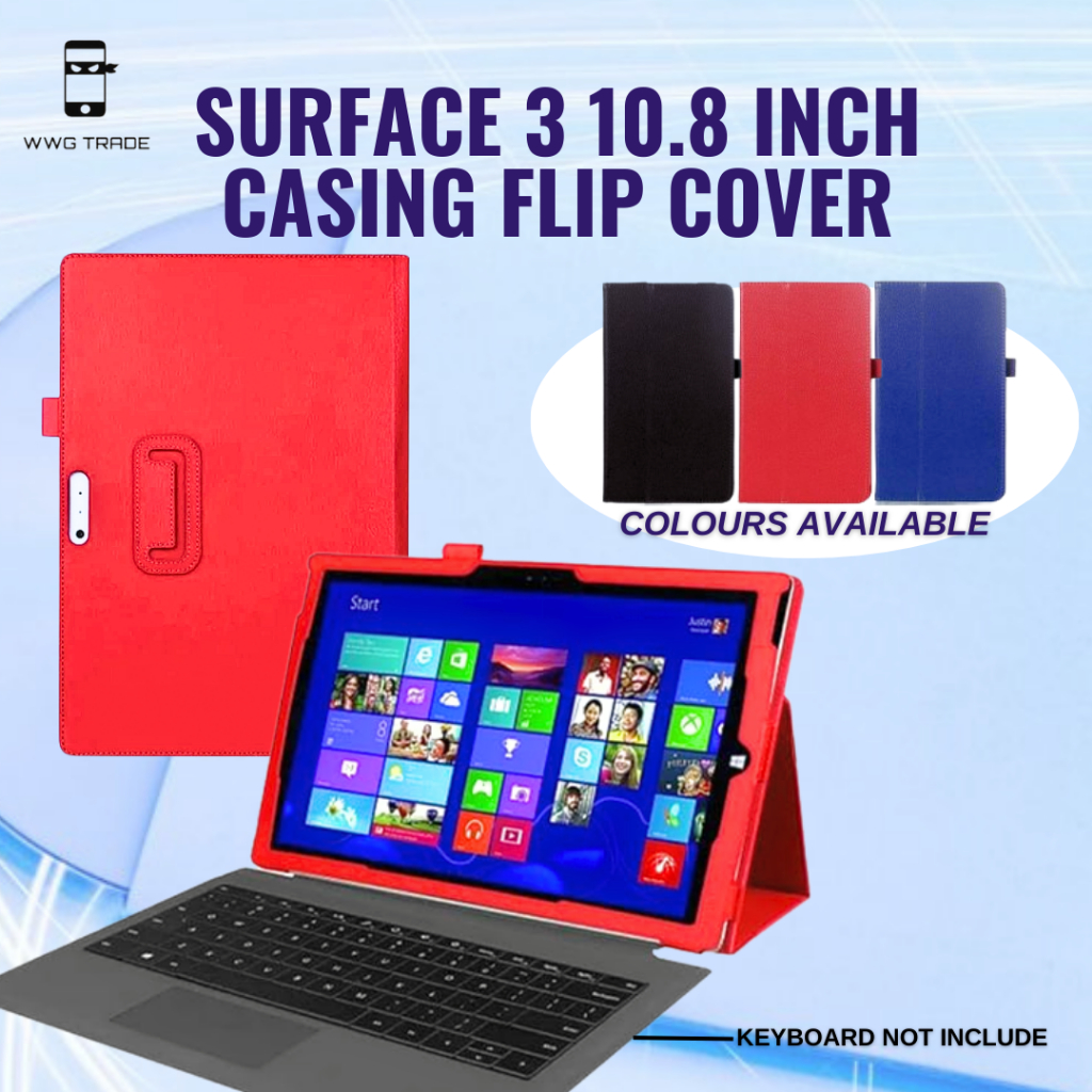 [NEW] SURFACE 3 10.8" CASING FLIP COVER DESIGN WITH PEN LOOP | READY ...