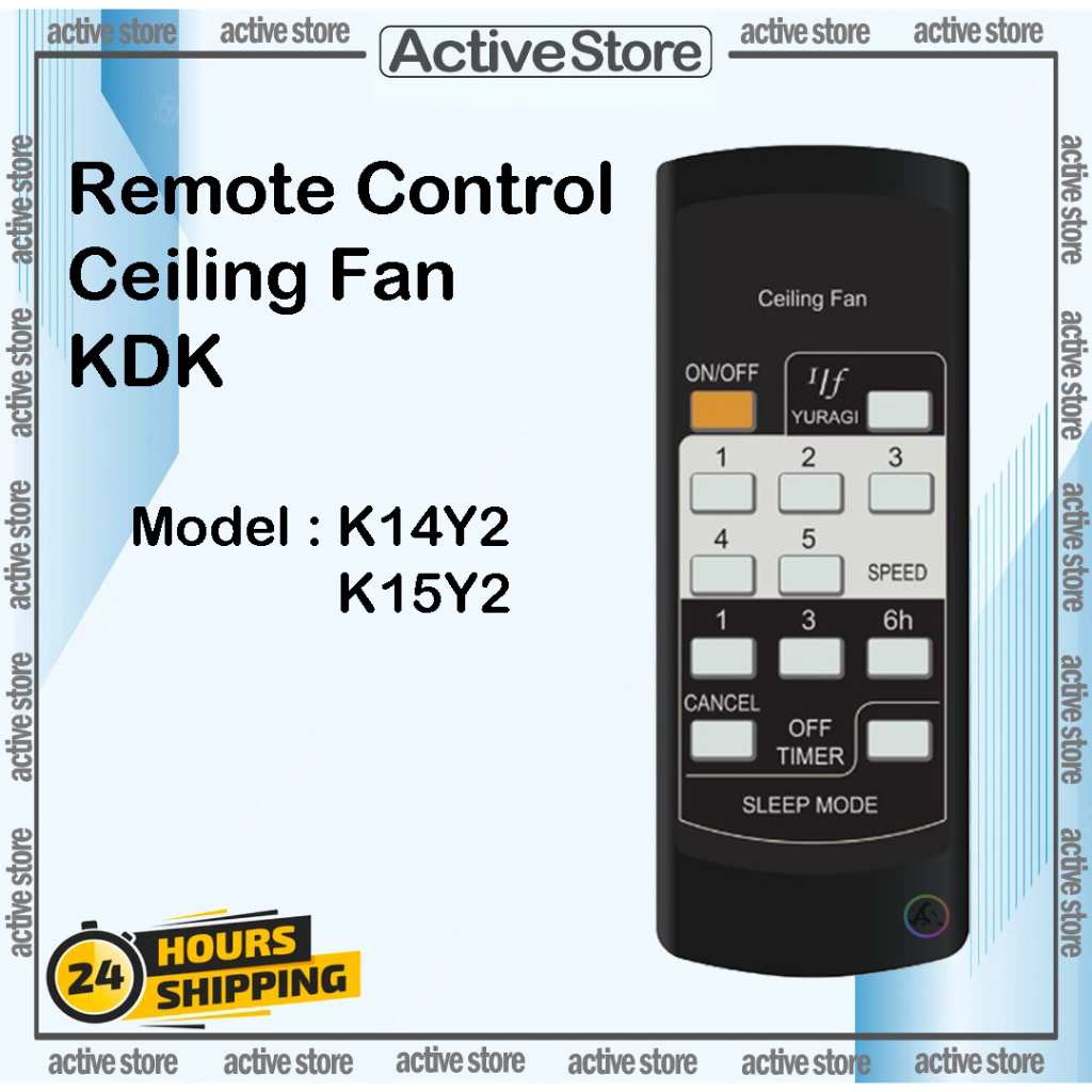 KDK Remote Control Kipas Ceiling / Ceiling Fan KDK K14Y2 K15Y2 | Shopee ...