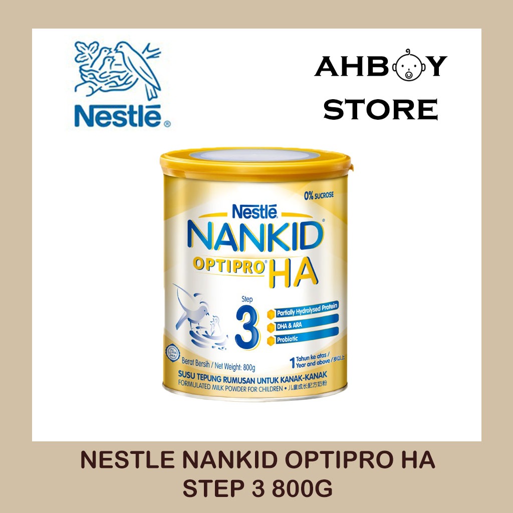 Nestle Nankid Optipro HA Stage 3 Hypoallergenic (800g) | Shopee Malaysia