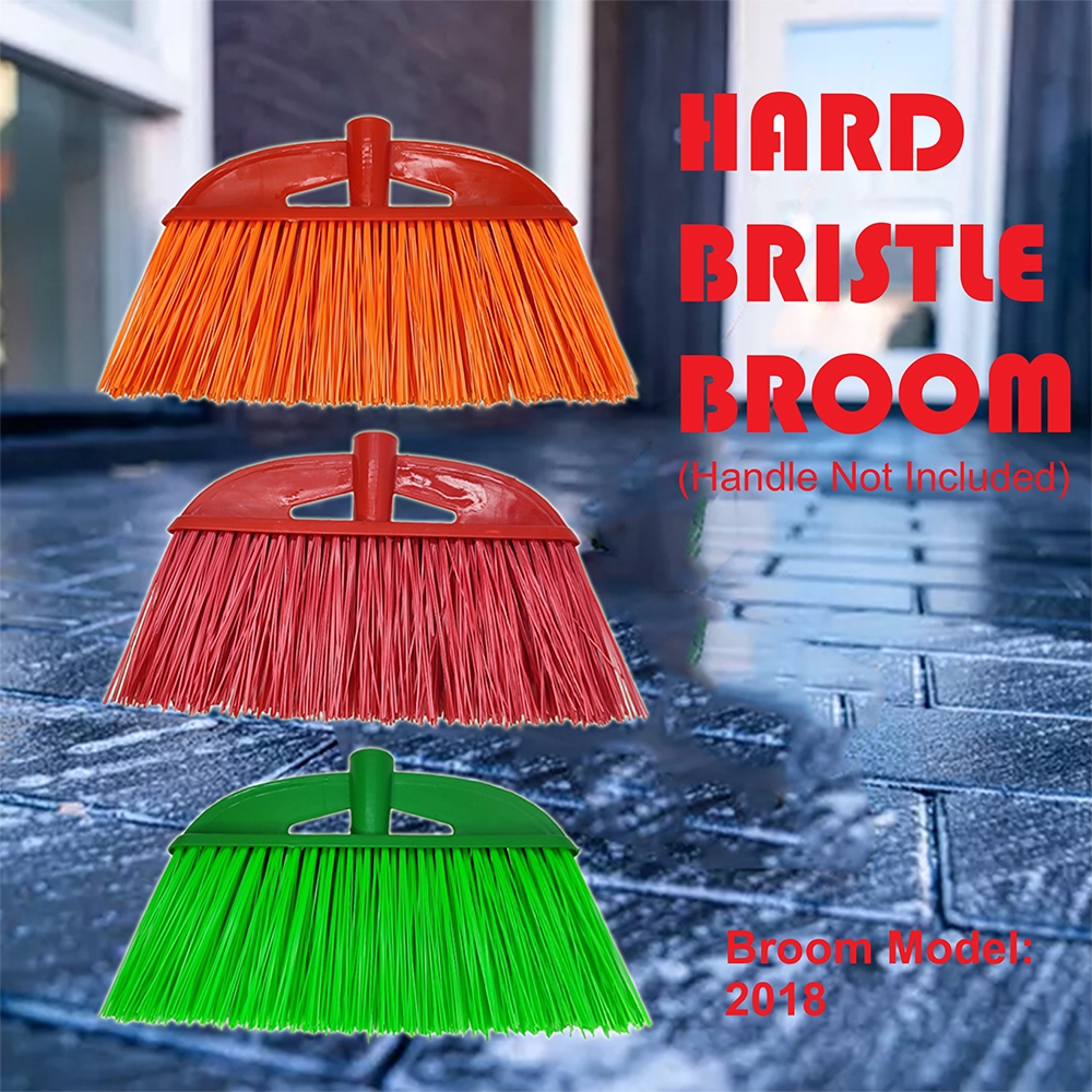 Hard Nylon Bristle Indoor Outdoor Broom Water Sweeper Penyapu Keras 扫把 ...