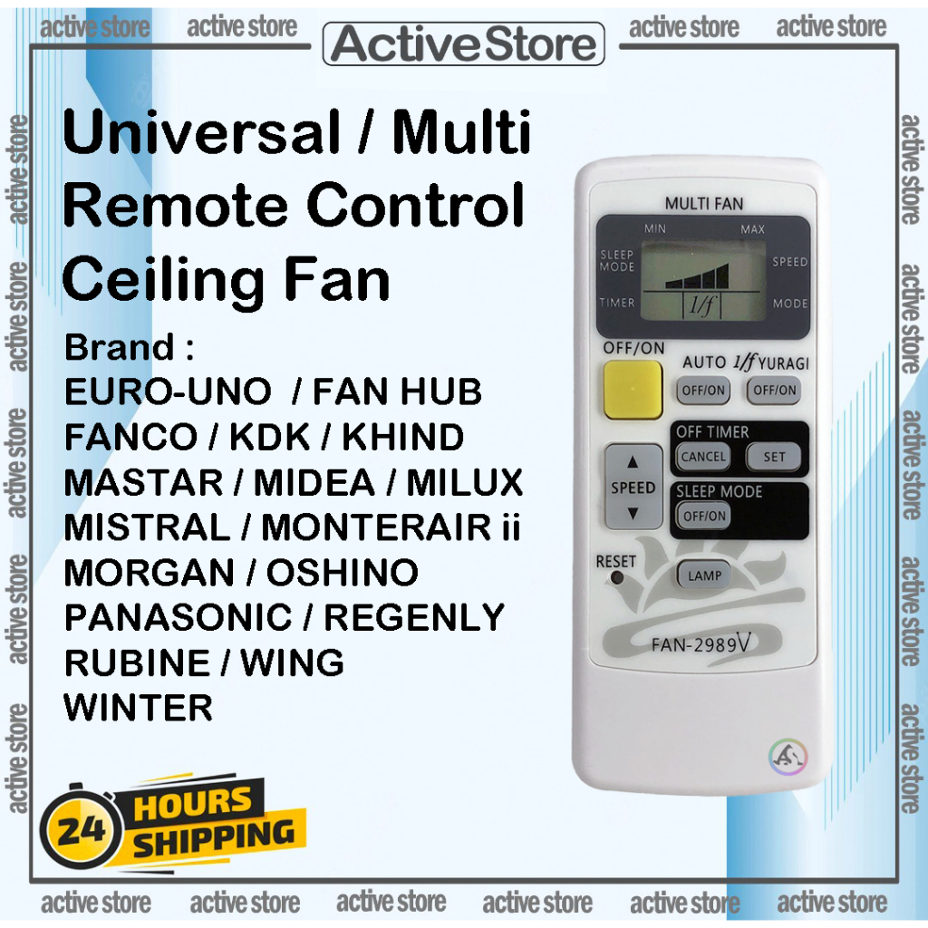 Universal Remote Control Kipas Ceiling / Multi Remote Control Ceiling ...
