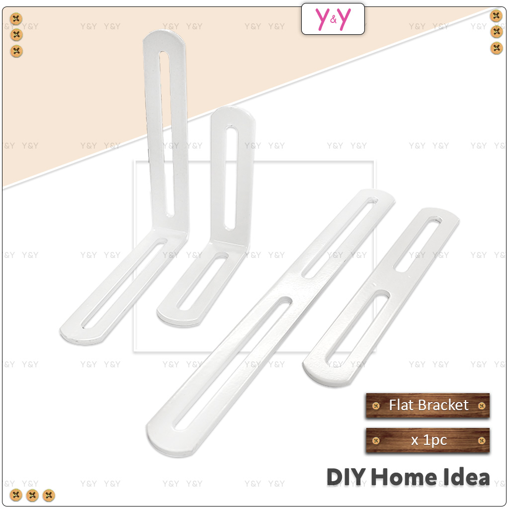 Y&Y Eco Heavy Duty Long Holes Flat / L Connector Bracket / Slotted Flat ...