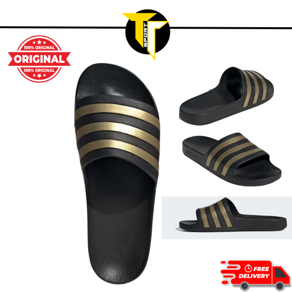 Adidas 100% Original Adilette Aqua Slides Slipper / Sandals / Selipar ...