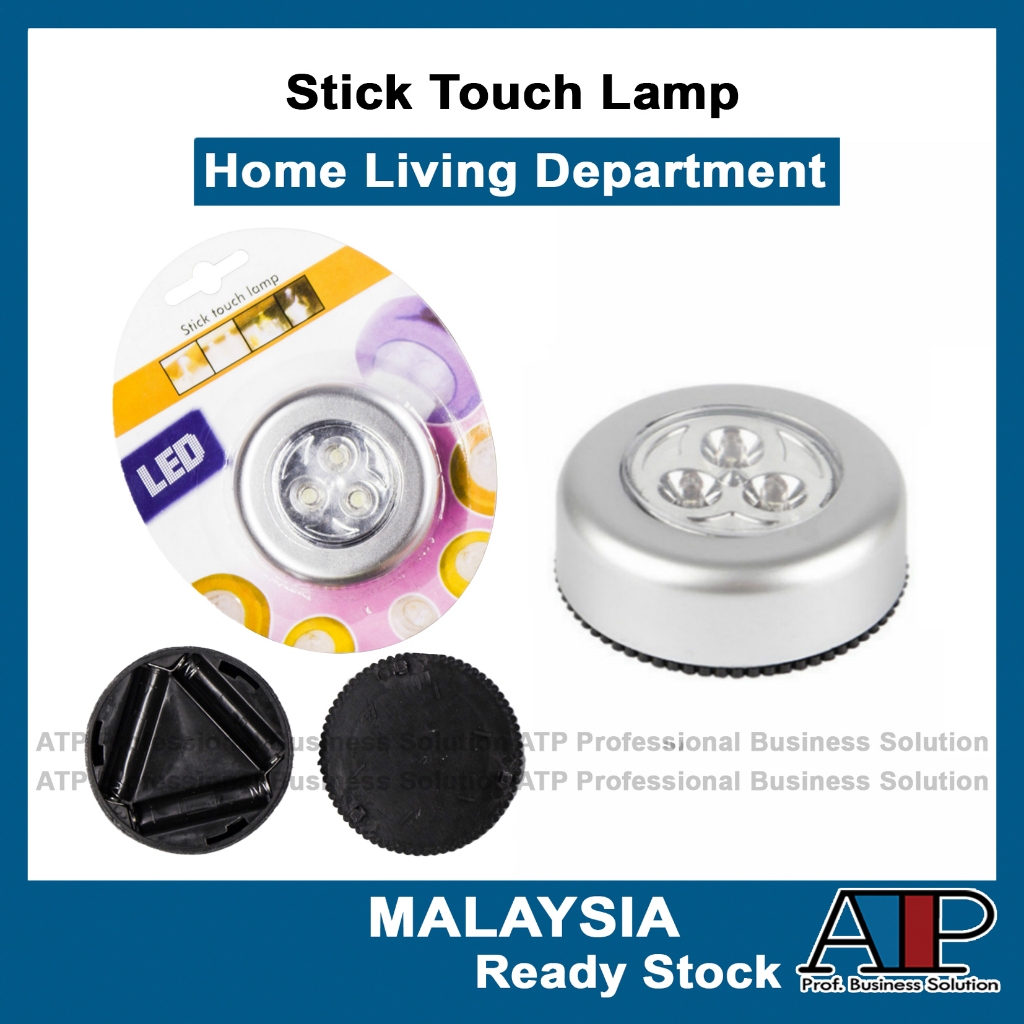 Light💡 Stick Touch Lamp Battery Powered Stick Touch Lamp 小夜灯 Push Light ...
