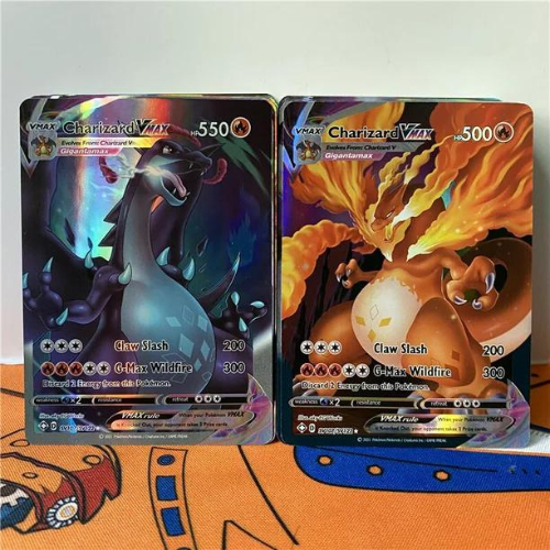Charizard VMAX ( both cards ) PTCG 500,550HP CARD EDITION RARE Double Layer Holo (free top ...