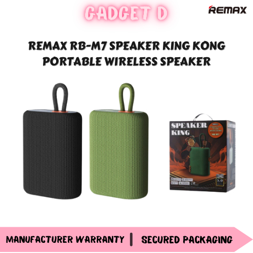 REMAX RB-M7 SPEAKER KING KONG PORTABLE WIRELESS SPEAKER | READY STOCK | Shopee Malaysia