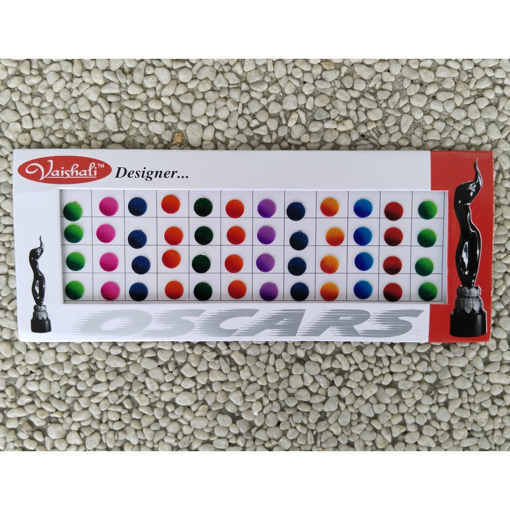 Fancy Shaded Design Indian Sticker Pottu Forehead Bindi Potu Wear ...