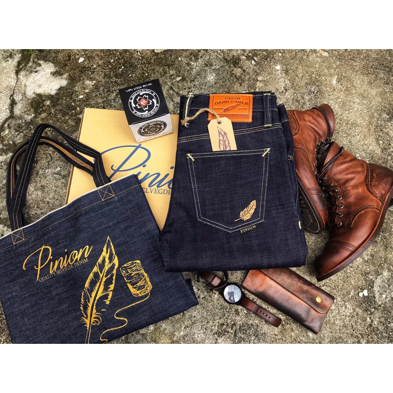 PINION DENIM GOLD DARK EAGLE JAPAN JEANS | Shopee Malaysia