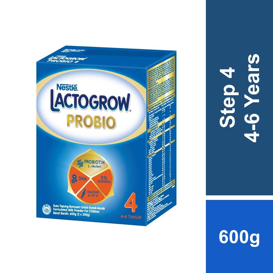Nestle Lactogrow Probio 4 Milk Powder 600g | Shopee Malaysia