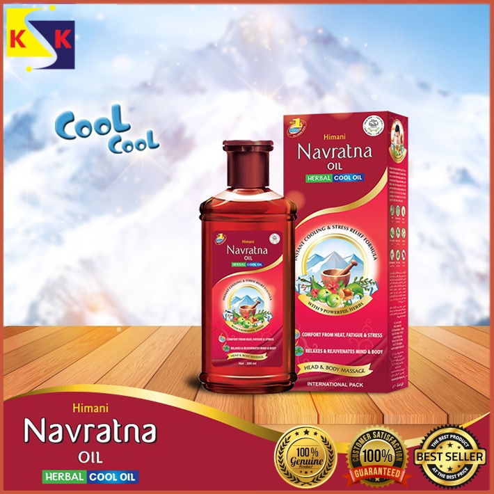 Original Navratna Herbal Cool Oil Imported from India 100ml/200ml/300ml ...
