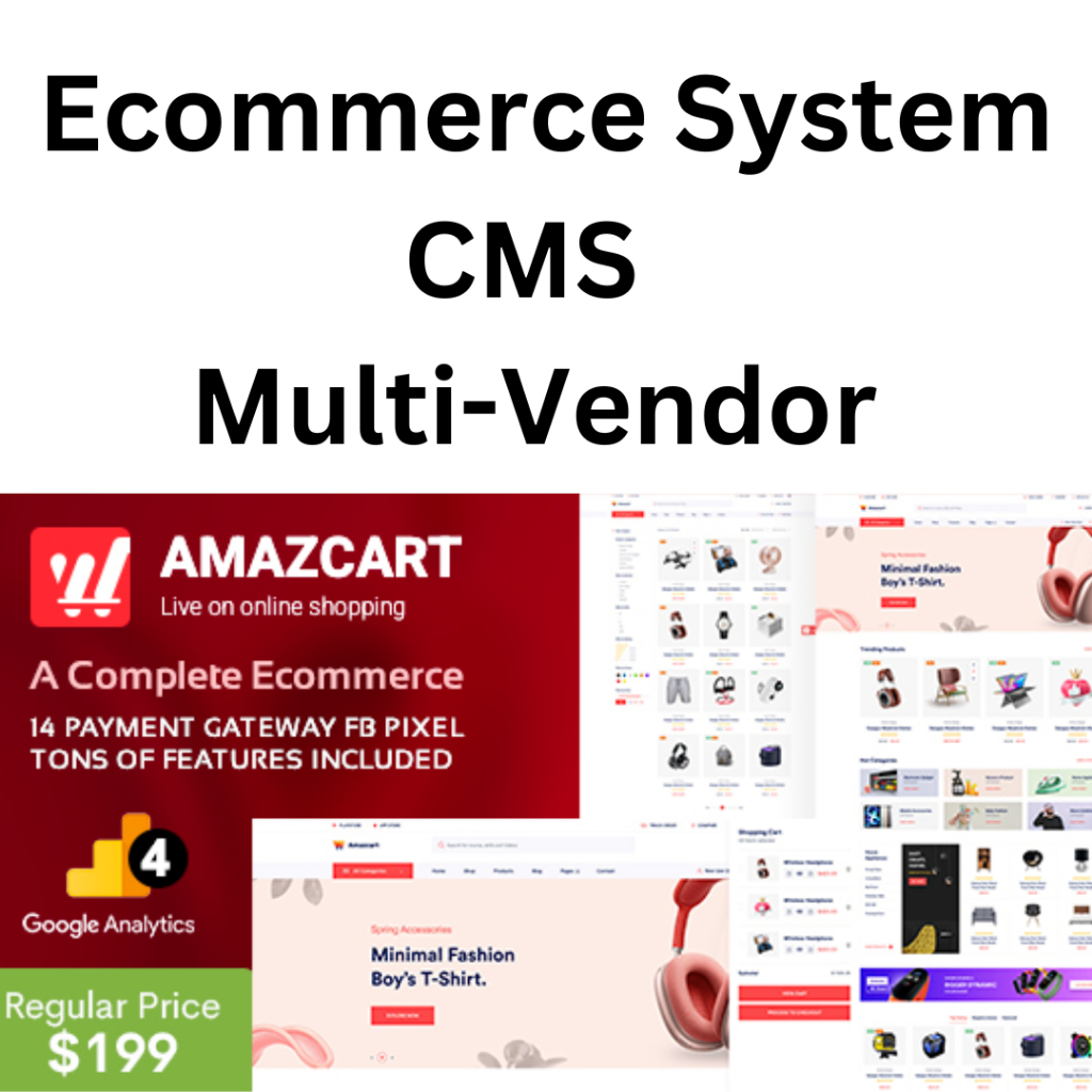 [Web Script] AmazCart – Laravel Ecommerce System CMS | Shopee Malaysia
