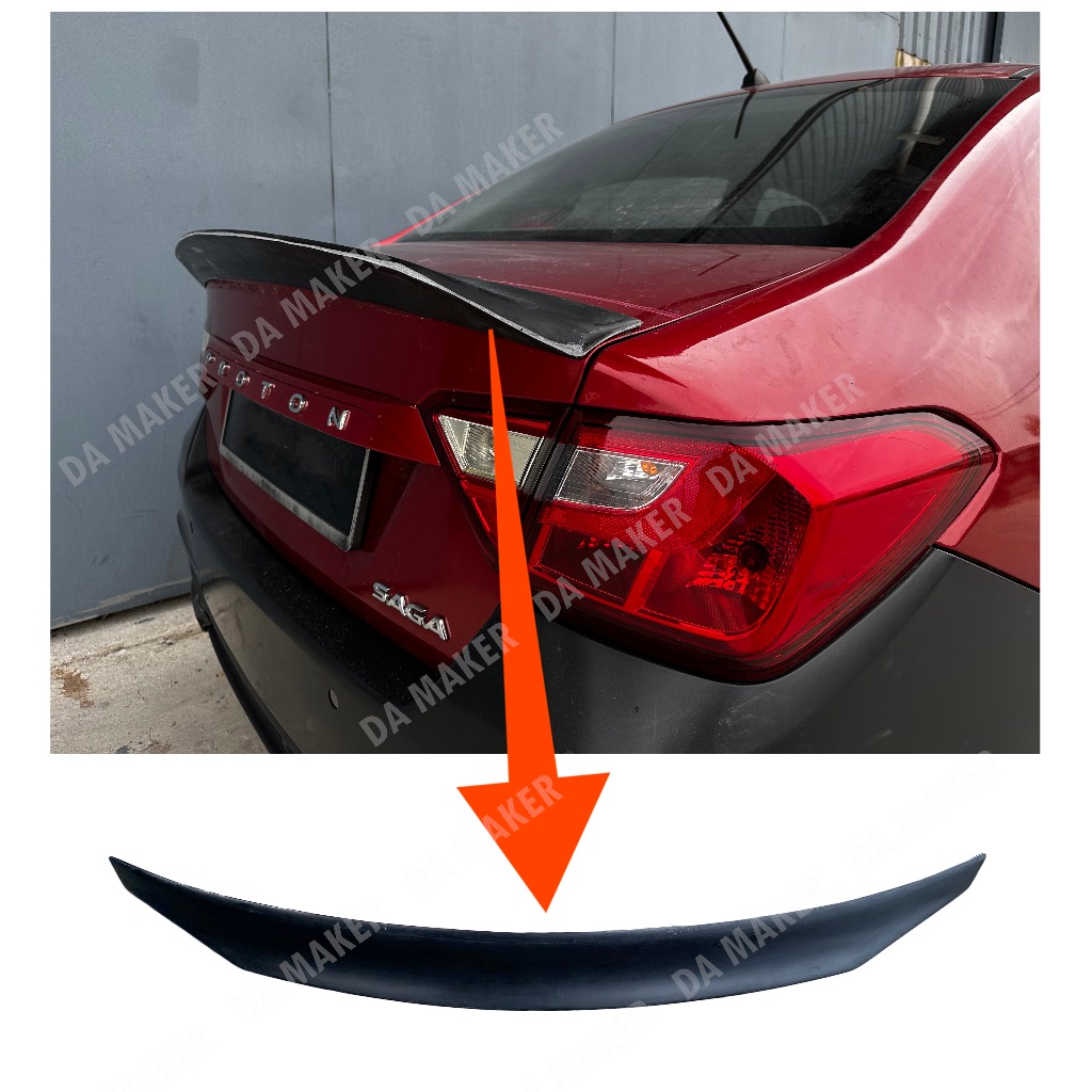 PROTON SAGA VVT 16-23 DUCKTAIL SPOILER 2016 2017 2018 2019 2020 2021 ...