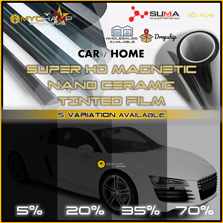Super HD Magnetic Nano Ceramic Tint Film Car Tinted House Tinted and ...