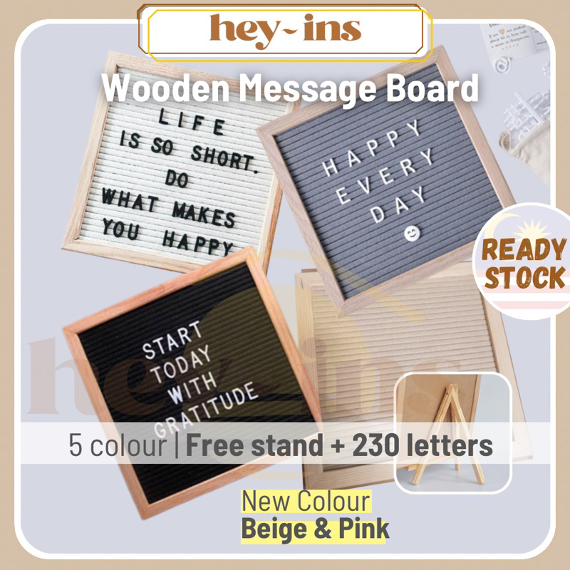 🔥 Home Deco🔥 Decoration Message Board Set Replaceable Alphabet Letter ...