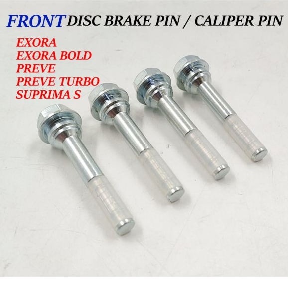 FRONT DISC BRAKE PIN CALIPER PIN WITH RUBBER PROTON EXORA BOLD PREVE ...