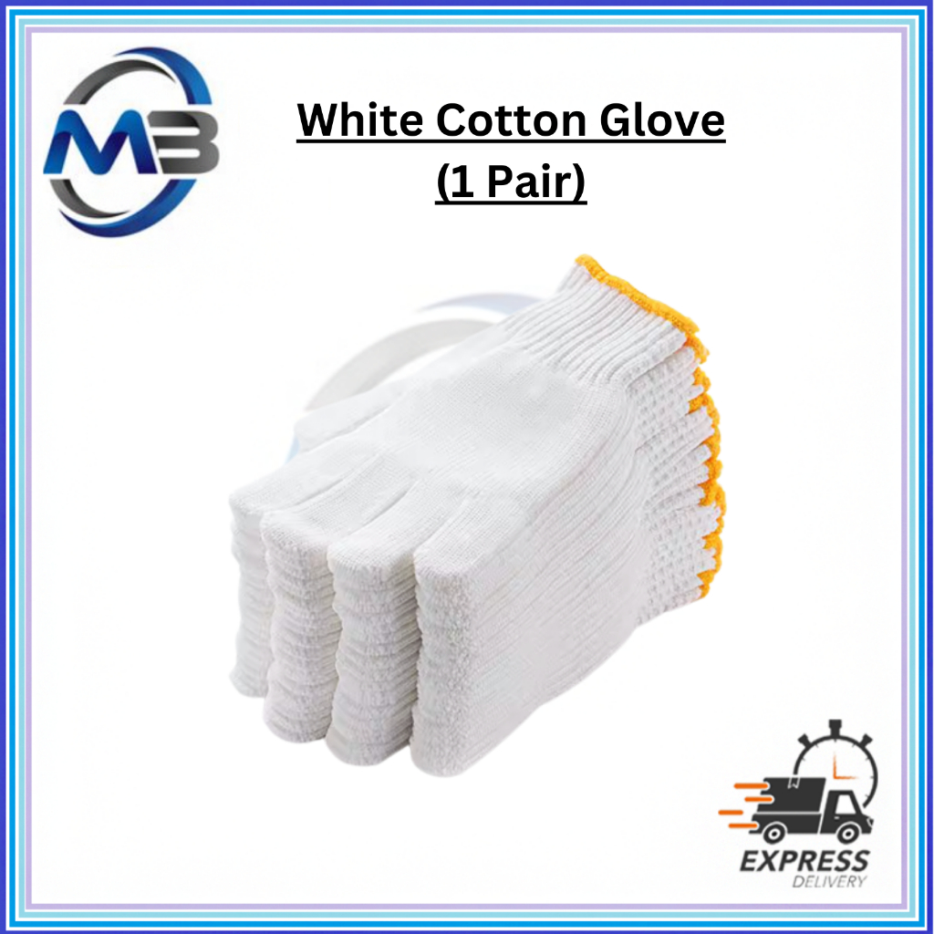 Sarung Tangan Putih (1 Pasang) | Multipurpose White Cotton Glove Cotton ...