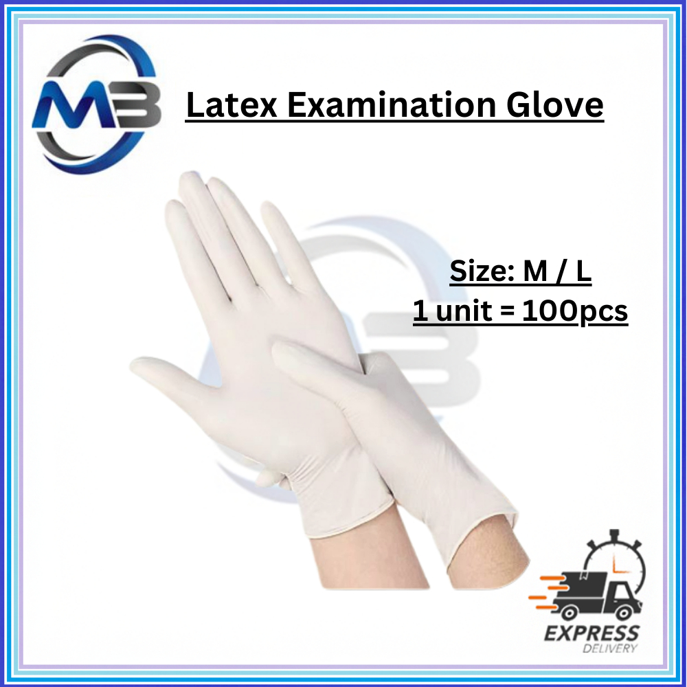 Sarung Tangan Getah | Rubber / Disposable Latex Examination Gloves ...