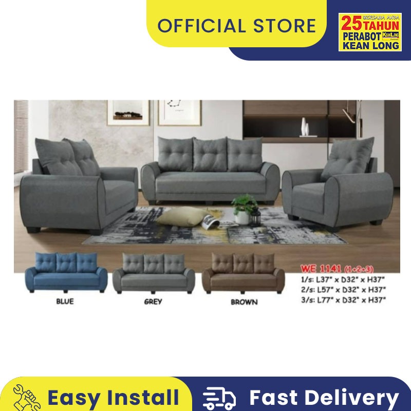 KLSB 1+ 2+3 SEATER / SOFA MEWAH / SOFA MODERN/ SOFA1+ 2+3 SEATER/ SOFA ...