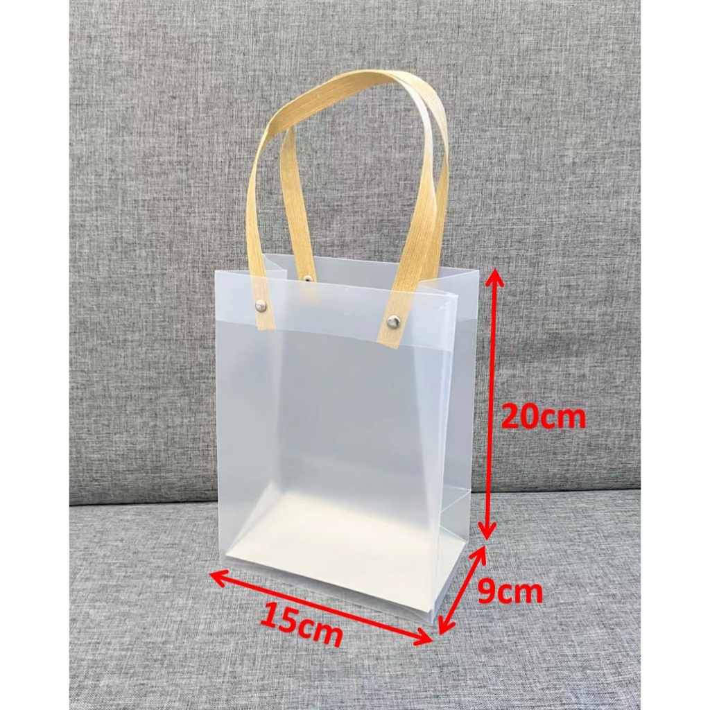 Frosted PP Tote Bag PVC Doorgift Bag Gift Bag Goodies Bag Wedding Beg ...
