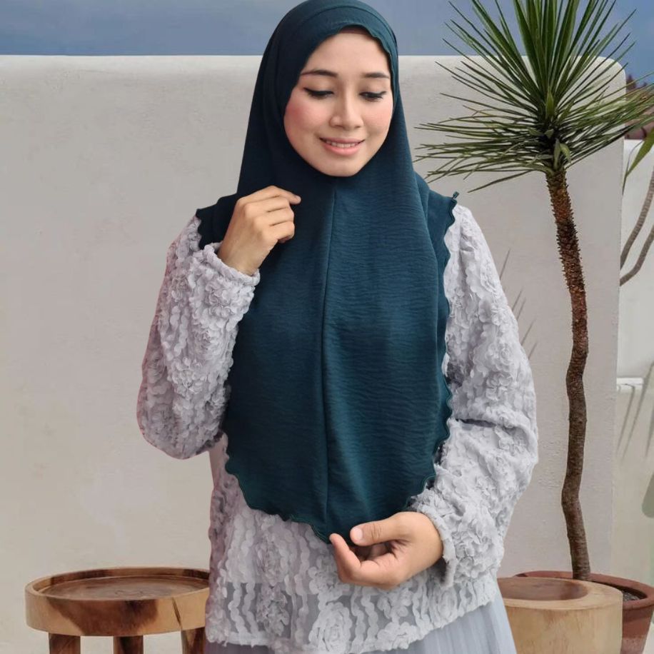 Tudung Sarung bertali khimar Sulam penuh | Shopee Malaysia
