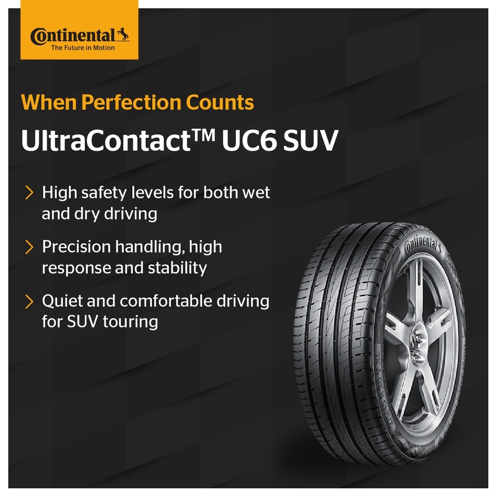 Continental UltraContact UC6 SUV R20 245/50 235/55 255/55 275/50 285/50 265/45 275/45 285/45 265 ...