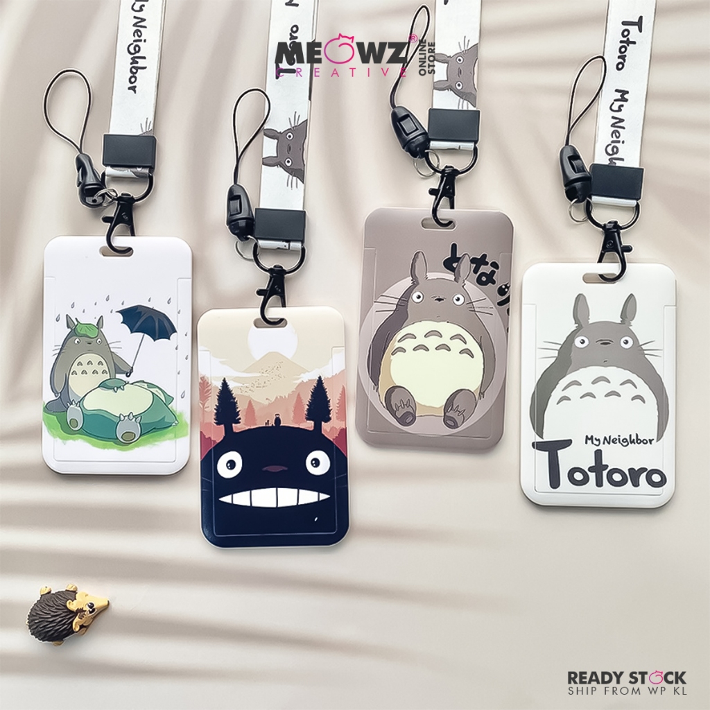 Cute Totoro Fan Art Design Name Card TnG Access Card Holder Tags With ...