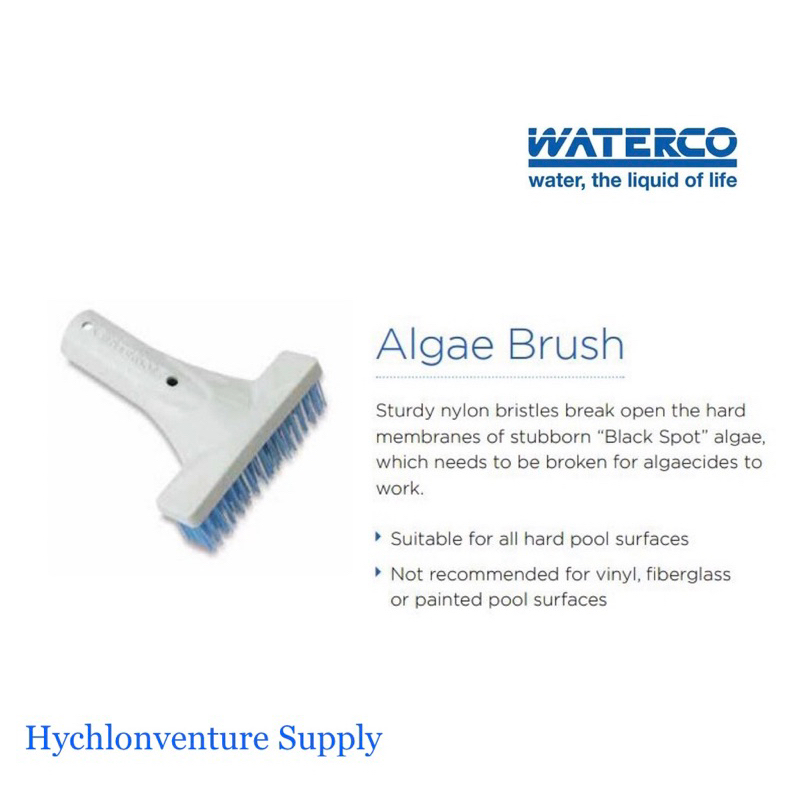 Swimming Pool Algae Brush 6inch Pro Series (WATERCO) | Shopee Malaysia
