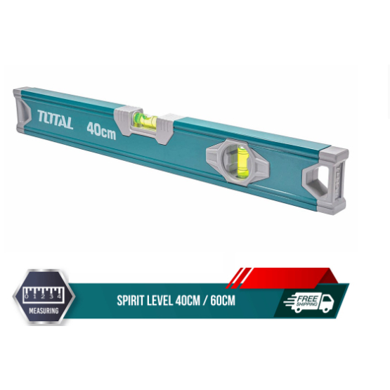 Total Spirit Level 40cm / 60cm Aluminum Water Level Ruler Measurement ...