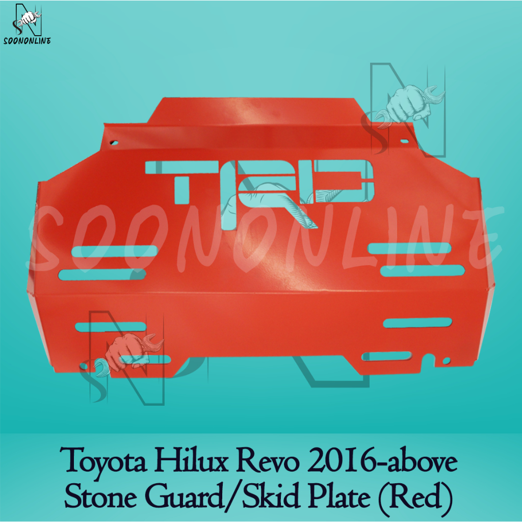 Hilux Revo stone guard enjin cover enjin Skid plate red/Rocco Rogue ...