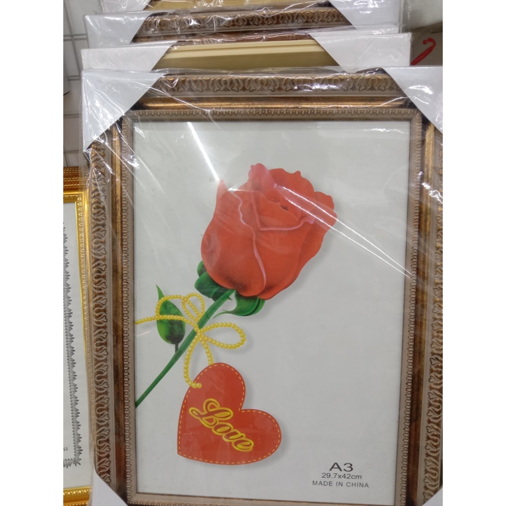 A3 FRAME PHOTO FRAME GOLD BORDERS | Shopee Malaysia