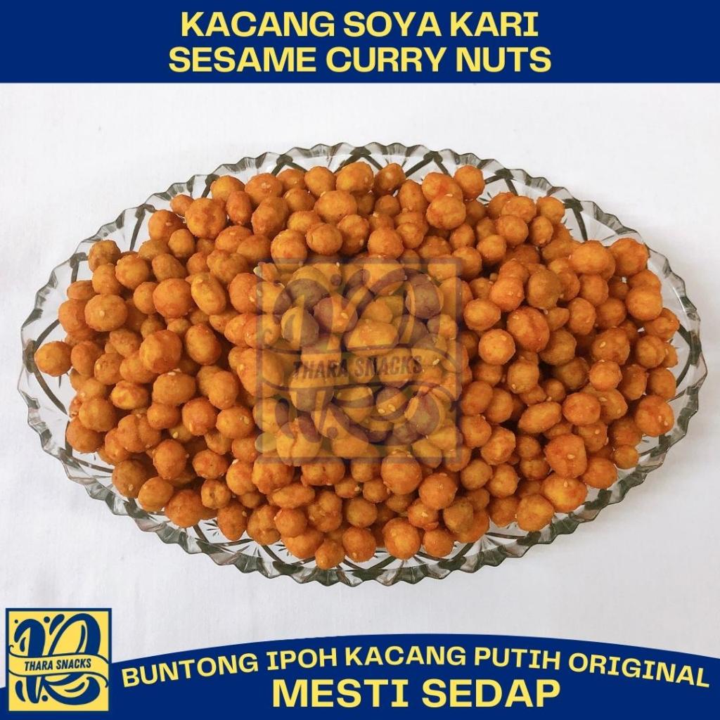 Thara Snacks Kacang Soya Kari Sesame Curry Nuts Buntong Ipoh Kacang