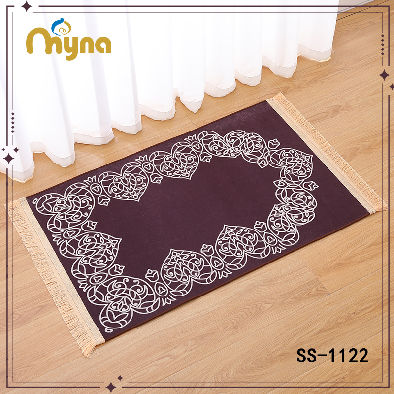 New Design Sejadah Soft Velvet Murah Plain Prayer Mat Sajadah Lembut ...