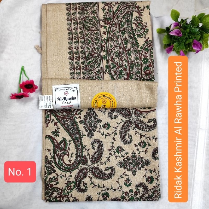 Ridak Sunnah Kashmir Jenama Yasmin/Al Rawha Printed Quality Terbaik ...