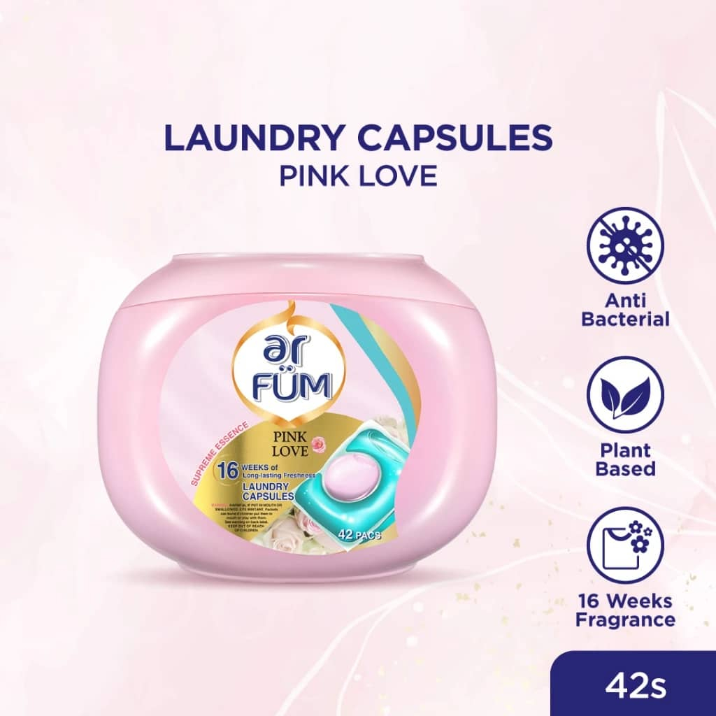 ar FuM Laundry Capsules - Pink Love (12g x 42 Pcs) | Shopee Malaysia
