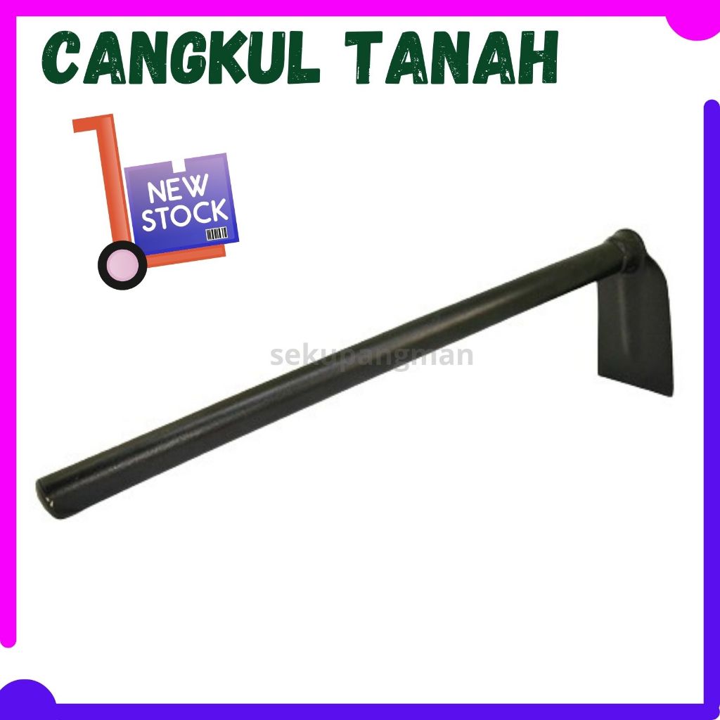 33 Inch DIY Cleaning Tool Metal Steel Iron Flat Hoe With Handle ...