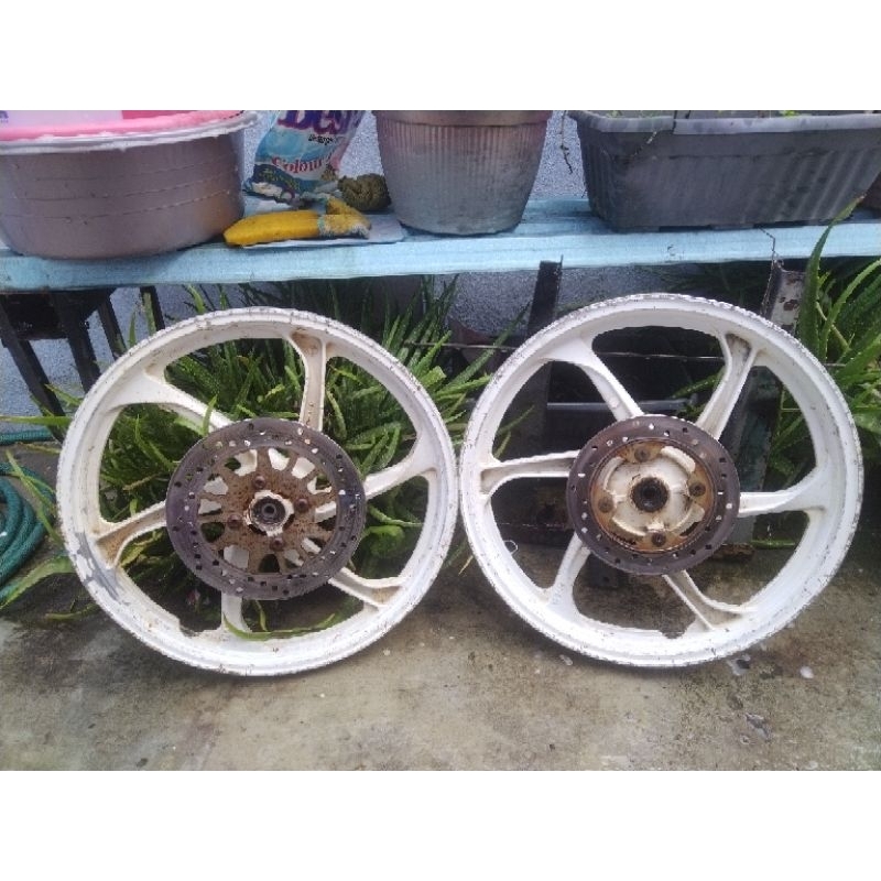 rim enkei 6 batang original rim enkei 125 original rim enjin 6 batang original sport rim 125z ...