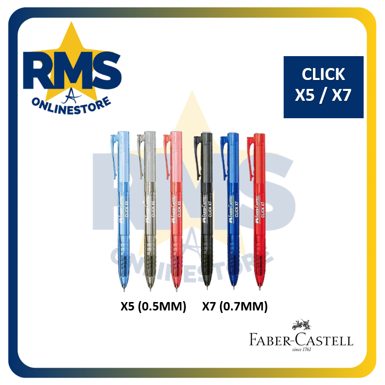 FABER CASTELL Click X5 / X7 Ball Pen | Shopee Malaysia